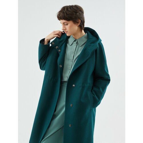 Пальто  Pompa, размер 46, зеленый