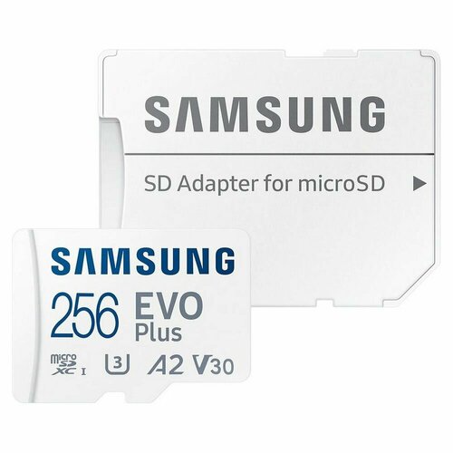 Флеш карта microSDXC 256Gb Samsung EVO Plus Class10 UHS-I, w/adapter (MB-MC256KA/APC)
