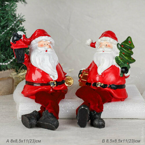 Фигурка Дед Мороз висячие ножки / CHR246 /уп 96/Новый год стоимость за 1 фигурку. Статуэтки и фигурки
