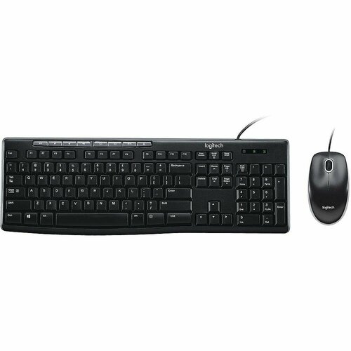 Комплект Logitech Desktop MK200 цвет черный, RTL