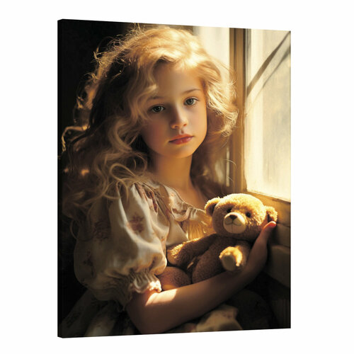 Интерьерная картина 50х70 "Портрет девочки"