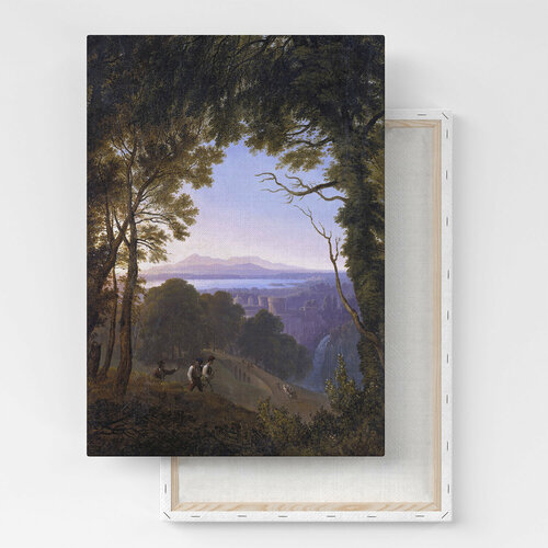 Картина на холсте, репродукция / Карл Фридрих Шинкель - View of an Italian / Размер 30 x 40 см