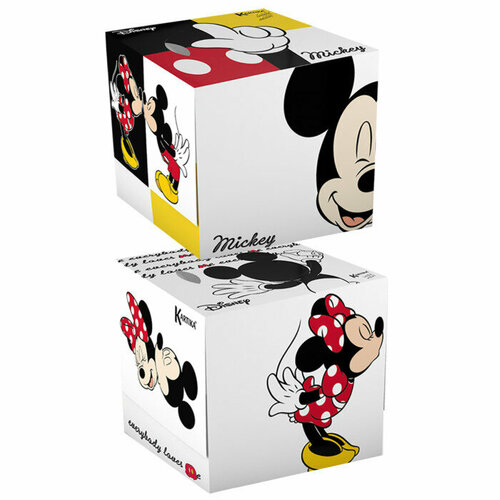 Салфетки бумажные выдергушки Микки Маус Mickey + Loves 2х56 шт.