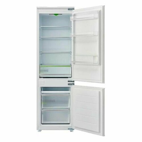Встраиваемый холодильник Midea MDRE353FGF01, двухкамерный, А+, 248 л, морозилка 68 л, белый