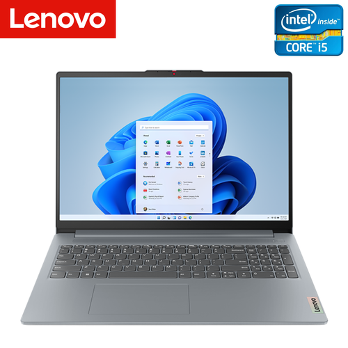 15.6" Ноутбук Lenovo IdeaPad Slim 3 15IAH8, Intel Core i5-12450H (4.4 ГГц) 8 ядер, RAM 8 ГБ LPDDR5, SSD 2048 ГБ, Windows 11 Pro, русская клавиатура, серый