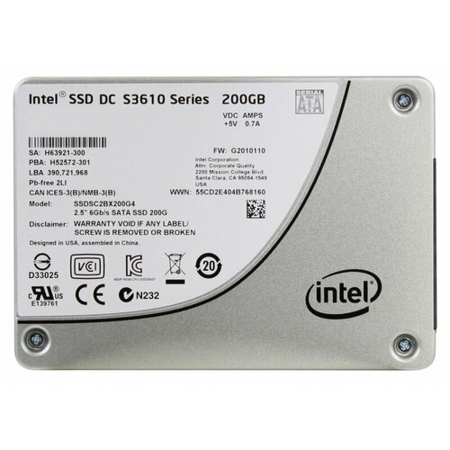 Жесткий диск Intel SSDSC2BX200G4 200Gb SATAIII 3.5" SSD