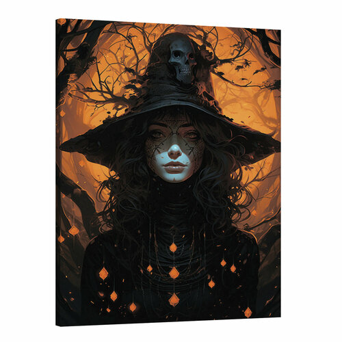 Интерьерная картина 50х70 "Ведьма с проклятием"