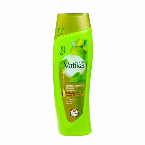 Vatika OLIVE AND HENNA Nourish And Protect Shampoo, Dabur (Ватика оливка И ХНА Шампунь питание И защита для нормальных волос, Дабур), 200 мл.