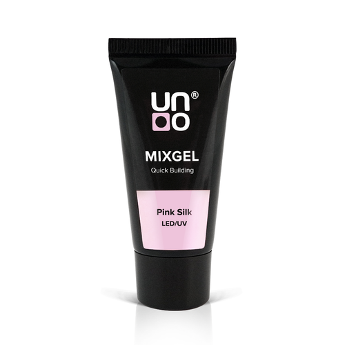 UNO, Полиакриловый гель MIXGEL Pink Silk, камуфлирующий, туба 30 г