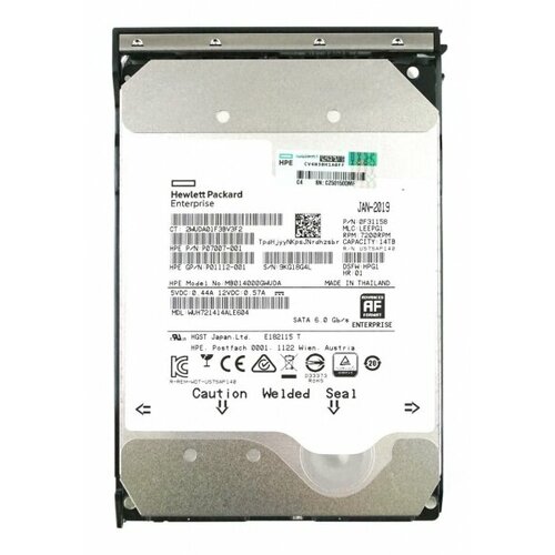 Жесткий диск HPE 0F31158 14Tb 7200 SATAIII 3,5" HDD