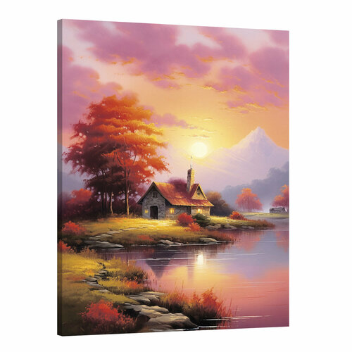 Интерьерная картина 50х70 "Закатная прелесть"