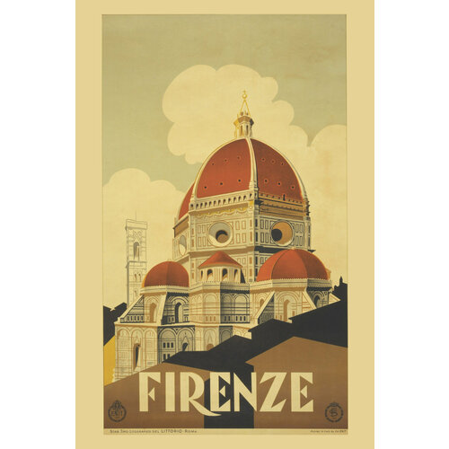 Плакат, постер на бумаге Флоренция. Размер 21х30 см
