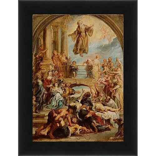Плакат, постер на холсте The Miracles of Saint Francis of Paola. Питер Пауль Рубенс. Размер 30 х 42 см