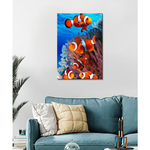 Картина - Тропические рыбы, рыба (25) 40х60