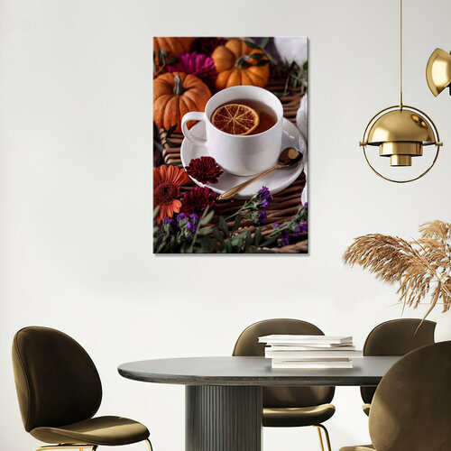 Картина/Картина на холсте для интерьера/Картина на стену/Картина для кухни/ -Чай с цитрусами 30х40