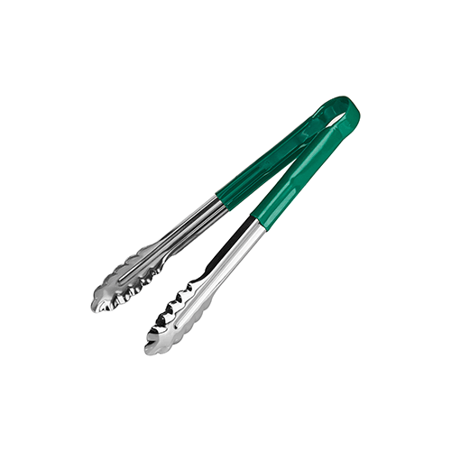 Щипцы универсальные «Проотель» зеленая ручка; сталь нерж, поливинилхл, L=30, B=4см; металлич, зелен, Prohotel, QGY - UT12HVGR