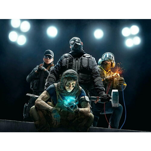 Плакат, постер на бумаге Tom Clancy s Rainbow Six Siege/игровые/игра/компьютерные герои персонажи. Размер 60 х 84 см