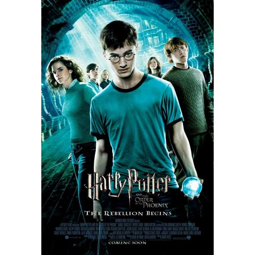 Плакат, постер на бумаге Гарри Поттер и Орден Феникса (Harry Potter and the Order of the Phoenix, 2007г). Размер 21 х 30 см