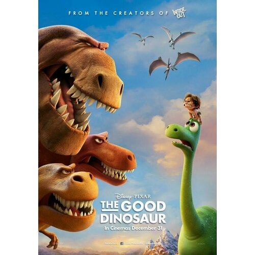 Плакат, постер на бумаге The Good Dinosaur/Хороший динозавр/. Размер 21 х 30 см