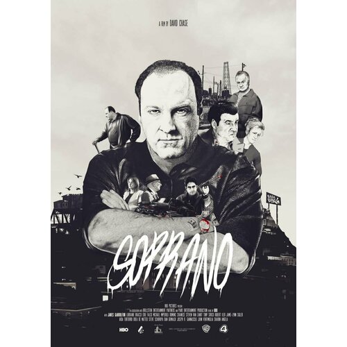 Плакат, постер на бумаге Клан Сопрано (The Sopranos,1999-2007г). Размер 30 х 42 см