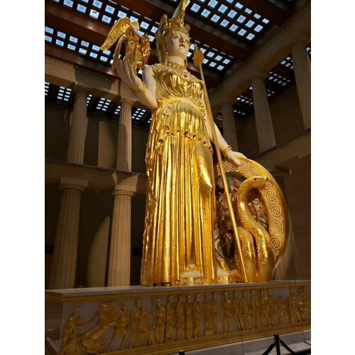 Плакат, постер на холсте Athena Parthenos/Афина/искусство/арт/абстракция/творчество. Размер 42 на 60 см