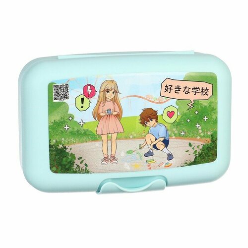 Контейнеры для детской смеси Lalababy Ланч-бокс Lalababy Follow Me Anime School, 700 мл