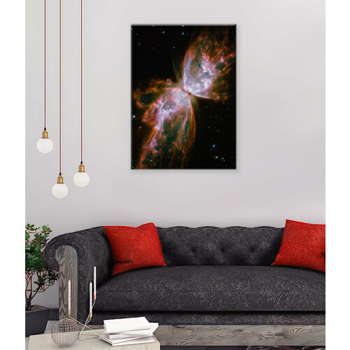 Картина/Картина на холсте/Картина на холсте для интерьера/Картина на стену/Картина в подарок для дома/- Butterfly Nebula NGC 6302 20х30