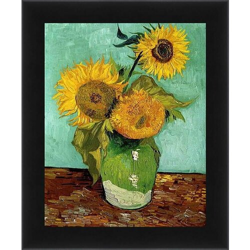 Плакат, постер на холсте sunflowers-подсолнухи. Винсент Ван Гог. Размер 42 х 60 см
