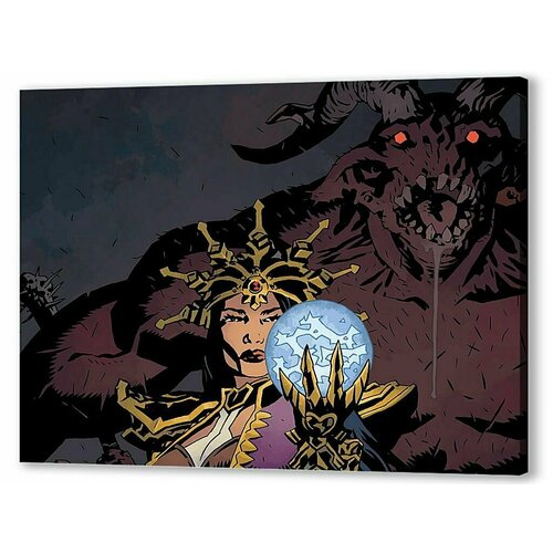 Плакат, постер на бумаге Diablo III. Размер 30 х 42 см