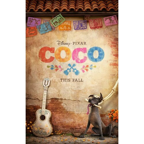 Плакат, постер на бумаге Тайна Коко (Coco, 2017г). Размер 30 х 42 см