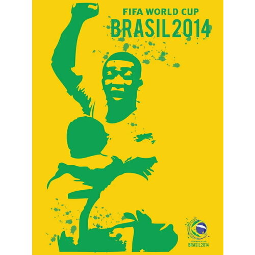 Плакат, постер на холсте FWC Brazil/Чемпионат мира в Бразилии/спорт. Размер 30 х 42 см