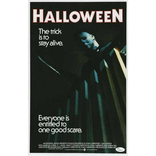 Плакат, постер на бумаге Хэллоуин (Halloween, 1978г). Размер 30 на 42 см