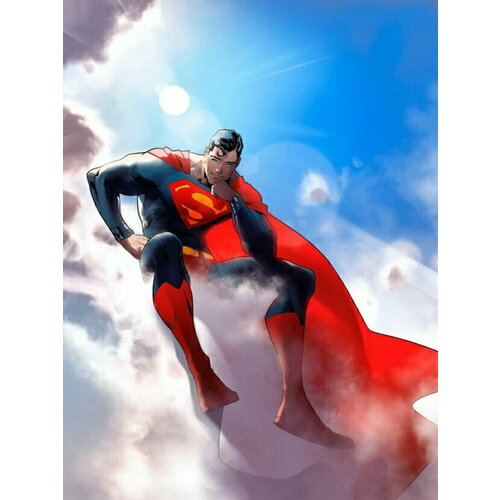 Плакат, постер на бумаге Superman/Супермен/комиксы/мультфильмы. Размер 30 х 42 см