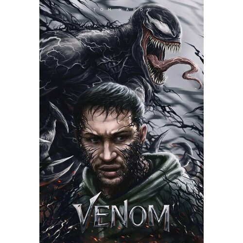 Плакат, постер на холсте Веном (Venom, 2018г). Размер 42 х 60 см