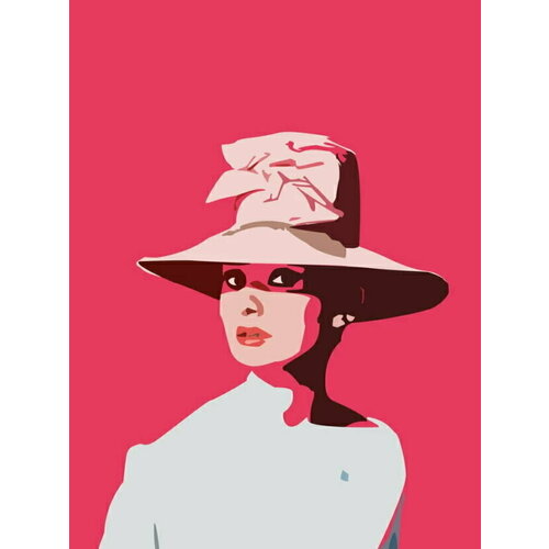 Плакат, постер на бумаге Audrey Hepburn/Одри Хепбёрн/искусство/арт/абстракция/творчество. Размер 21 х 30 см