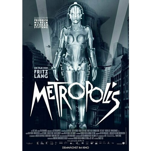 Плакат, постер на холсте Метрополис (Metropolis), Фриц Ланг. Размер 30 х 42 см