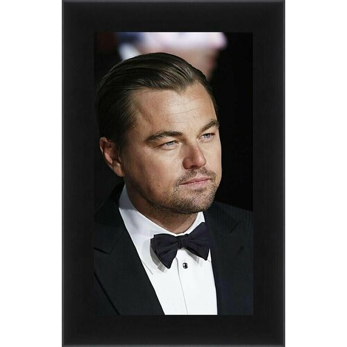 Плакат, постер на холсте Леонардо Ди Каприо. Leonardo DiCaprio. Размер 30 х 42 см