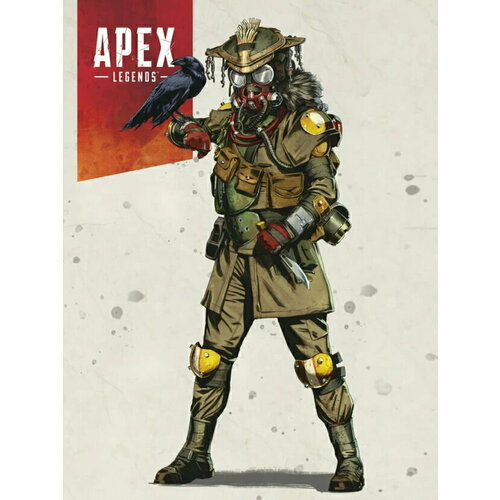 Плакат, постер на бумаге Apex Legends-Bloodhound /игровые/игра/компьютерные герои персонажи. Размер 30 х 42 см
