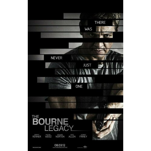 Плакат, постер на холсте Bourne/Борн. Размер 21 х 30 см