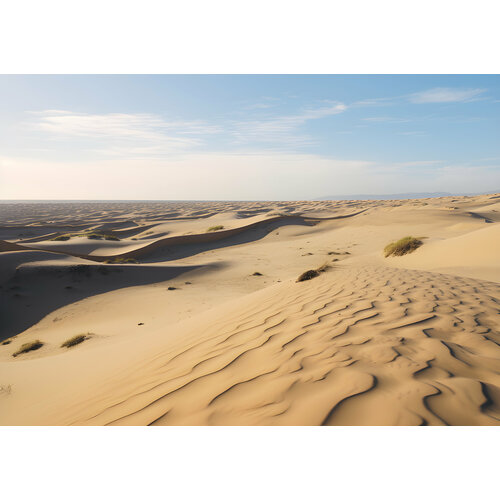 Постер - "Песчаные дюны пустынные"на самоклеющейся / А1 / в тубусе без рамы