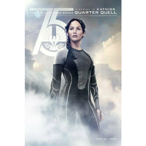 Плакат, постер на бумаге Голодные игры: И вспыхнет пламя (The Hunger Games Catching Fire), Френсис Лоуренс. Размер 21 х 30 см
