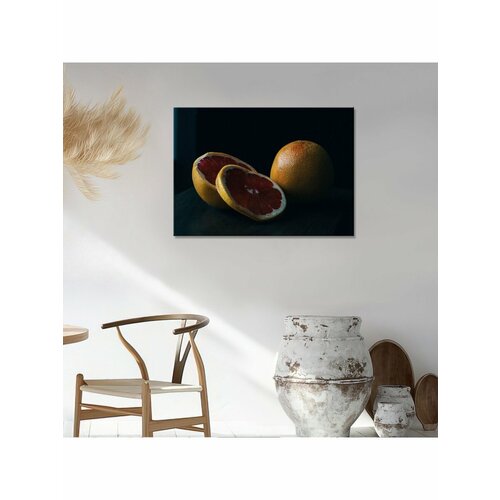 Картина на холсте с подрамником грейпфрут 1 40х60