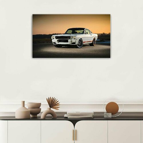 Картина на холсте 60x110 Альянс Лес "Авто, машины, мото" на подрамнике / интерьер/ декор