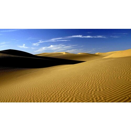 Картина на холсте 60x110 Альянс Лес "Пустыня песок небо" на подрамнике / интерьер/ декор