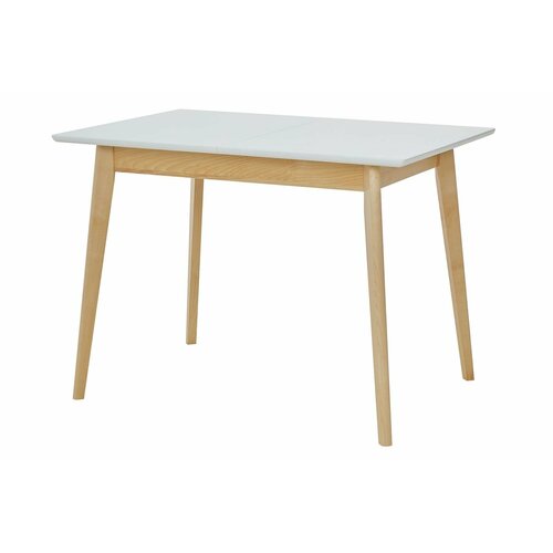 Кухонный стол раздвижной Hoff Скандинавия мини, 105(137,5)х75х70 см, цвет белая эмаль