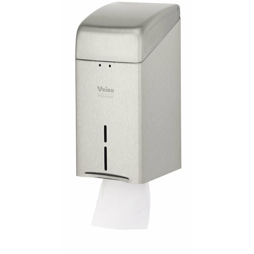 Диспенсер для листовой туалетной бумаги Veiro Professional L-ONE Steel, металлический, серый