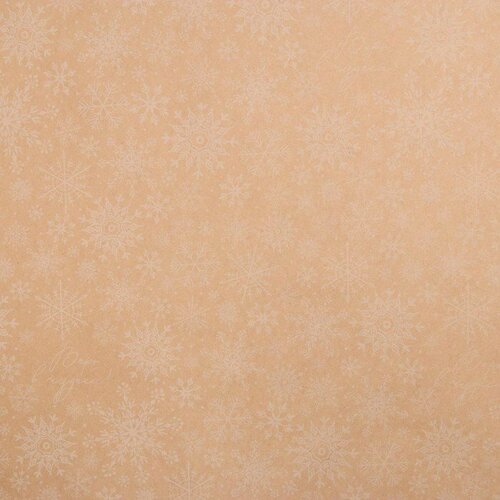 Бумага упаковочная крафтовая «Снегопад», 50 × 70 см (комплект из 60 шт)