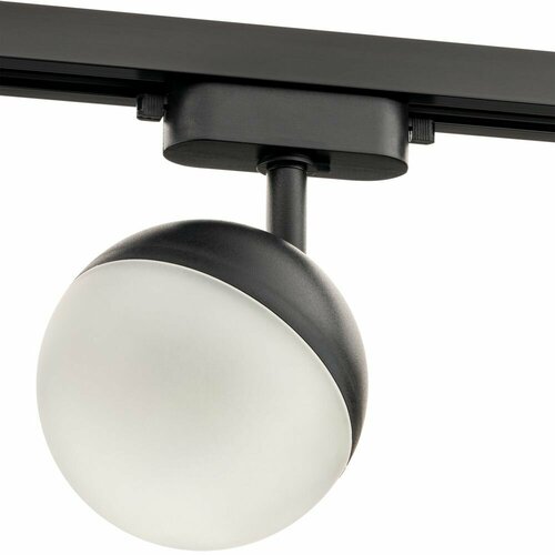 Трековый светильник спот поворотный Ritter Artline шар 100x100x75мм под лампу GX53 до 4м пластик чёрный