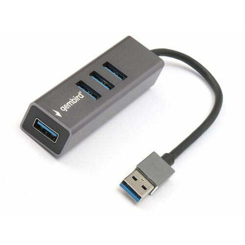 Разветвитель USB 3.0 Gembird UHB-C454 4порта черный (UHB-C454)