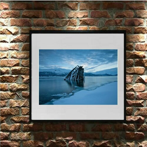 Постер "Затонувшее судно во льдах" Cool Eshe из коллекции "Природа", плакат А4